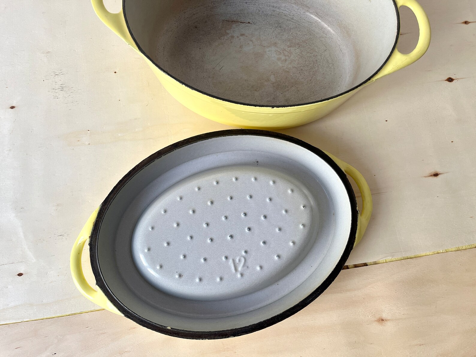 1950's Cast Iron Cocotte DOUFEU Cousances France Size 12, French ...