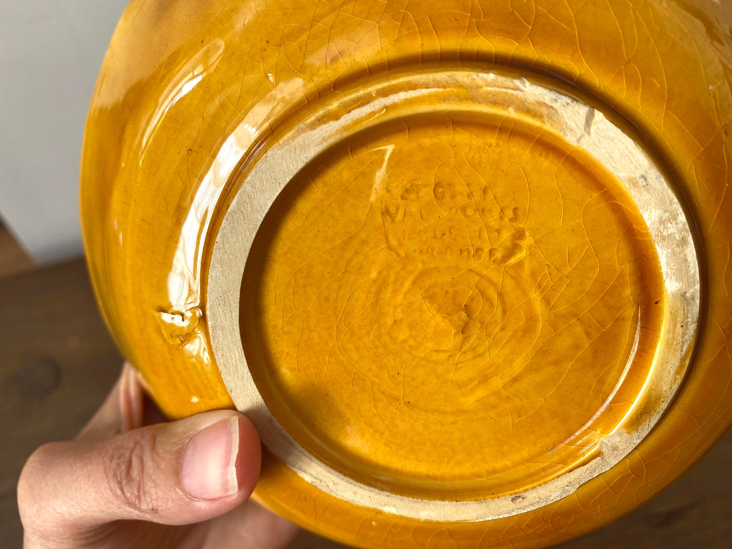 Small Fish Bowl in Yellow Ceramic Vallauris French - Etsy