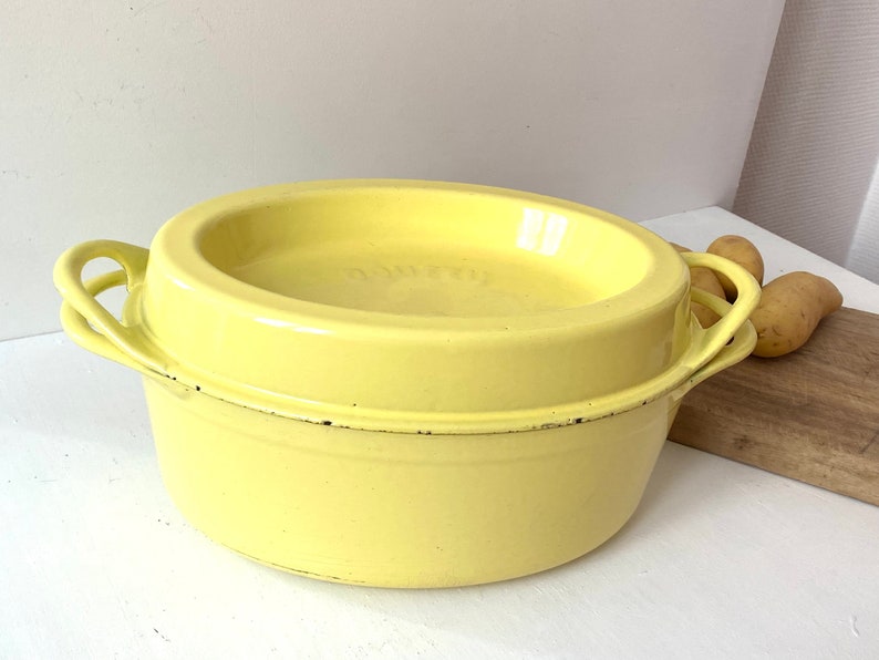 50s Cast Iron Cocotte DOUFEU Cousances France 12 Inches, French Cooking ...