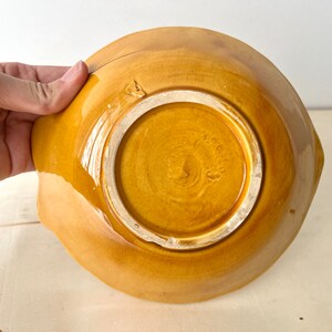 Small Fish Bowl in Yellow Ceramic, Vallauris French Manufacture ...