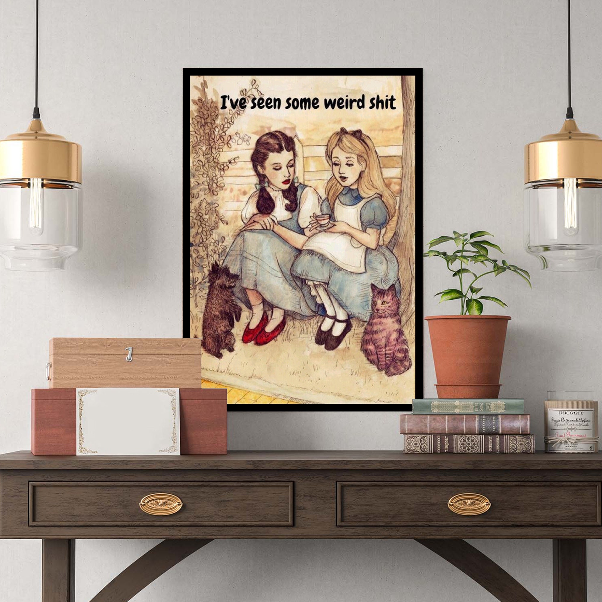 Dorothy and Alice Art Vintage Poster sold by Loo Deductible | SKU ...