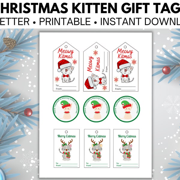 Christmas Kitten - Etsy