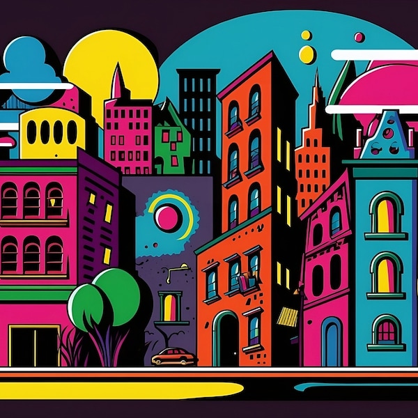 City Pop Art - Etsy