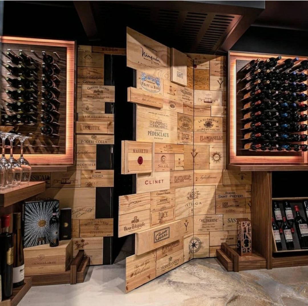 1 Meter X 1 Meter of Wine Crate Panels, Wood Vinyl From Major Wineries ...
