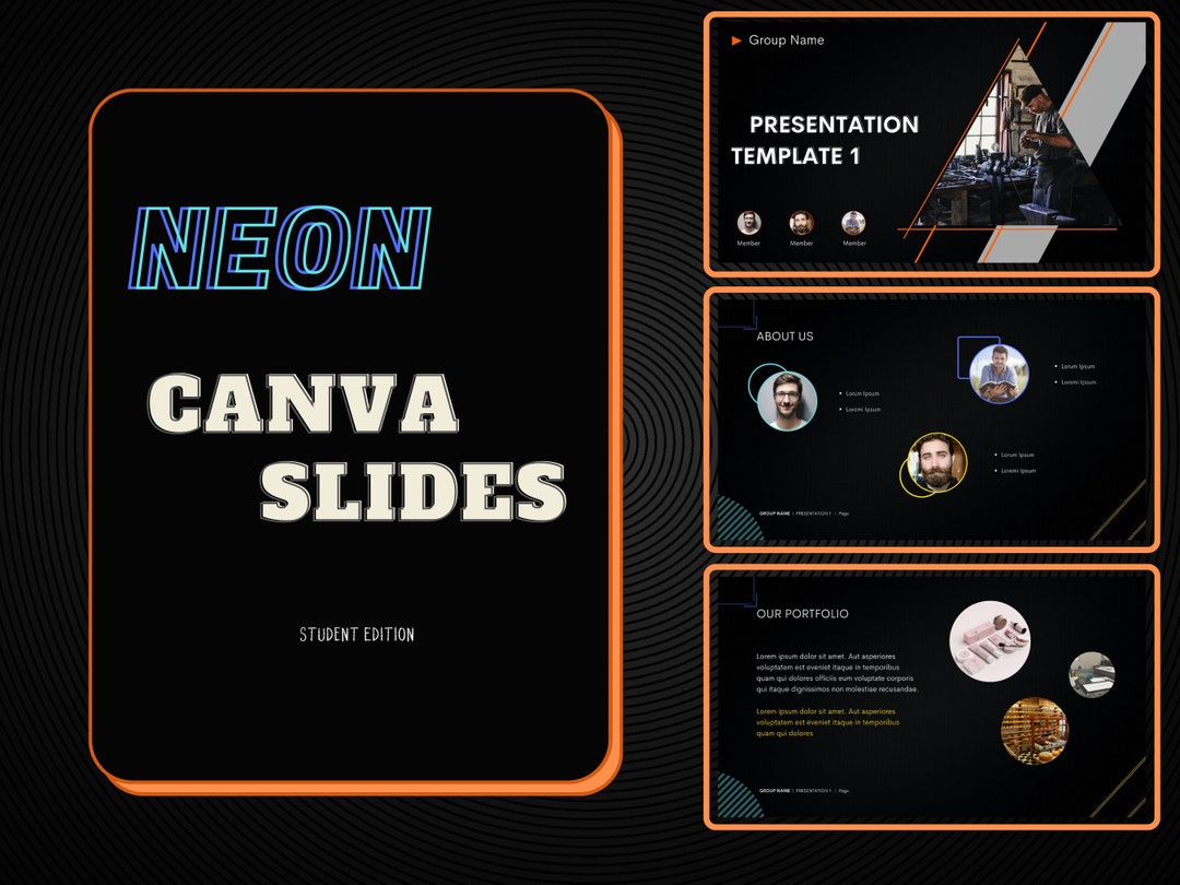 Customizable Canva Presentation/slides Template for Student - Etsy