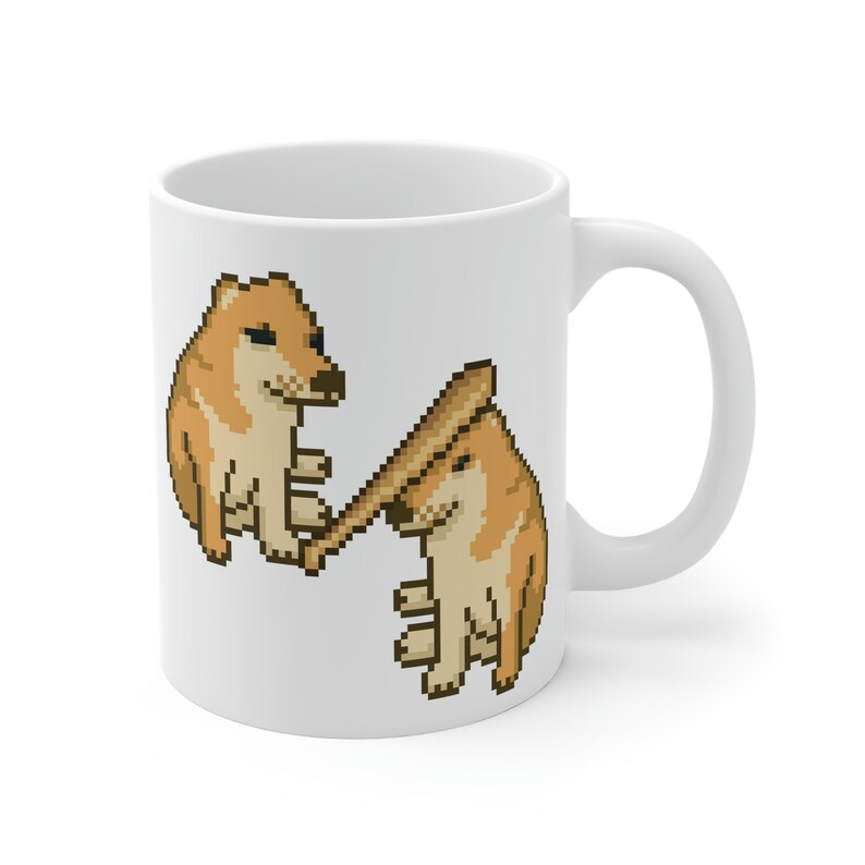 Cheems Bonk Meme Pixel Art 11oz Taza Regalo para él Su novio - Etsy México
