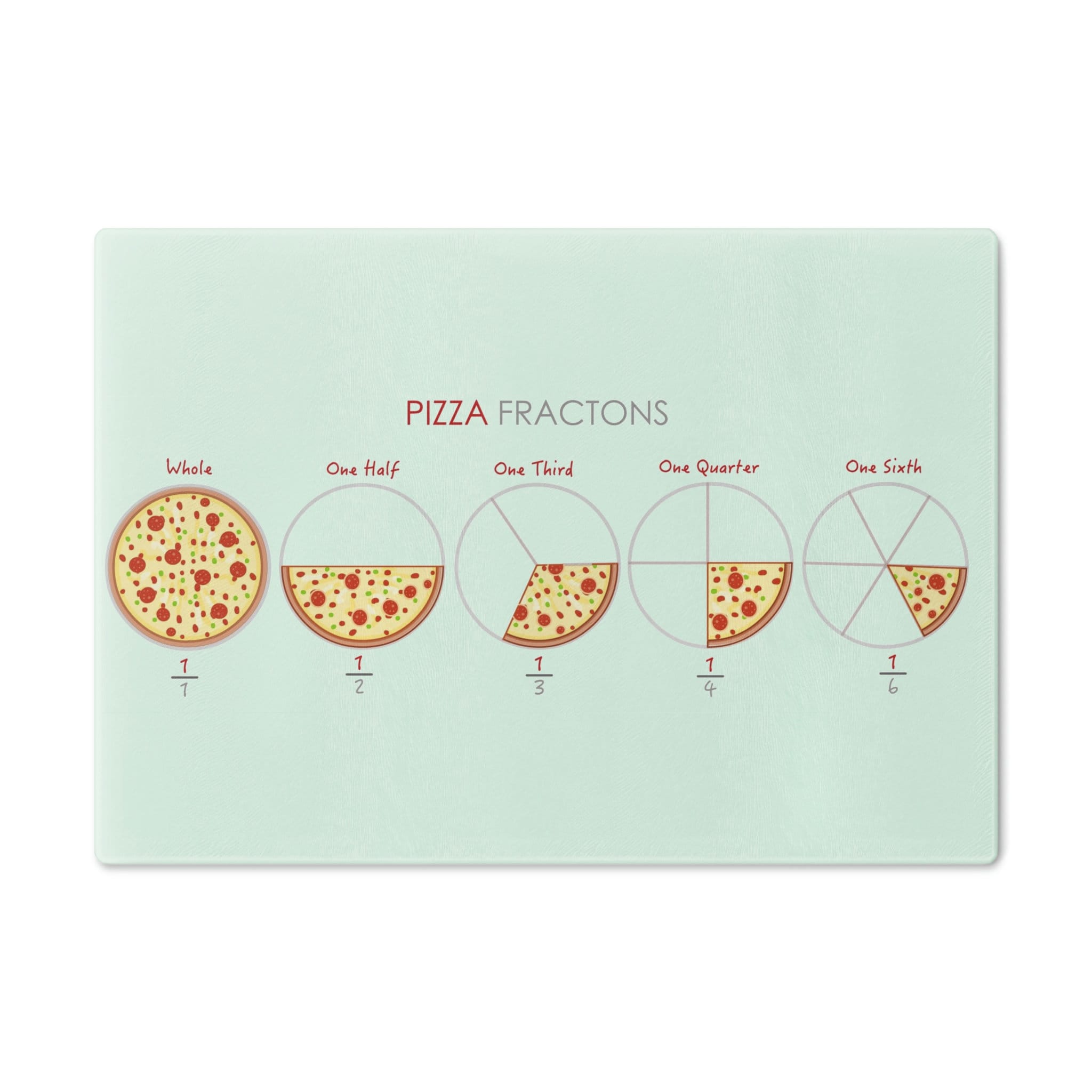 Pizza Fractions Half