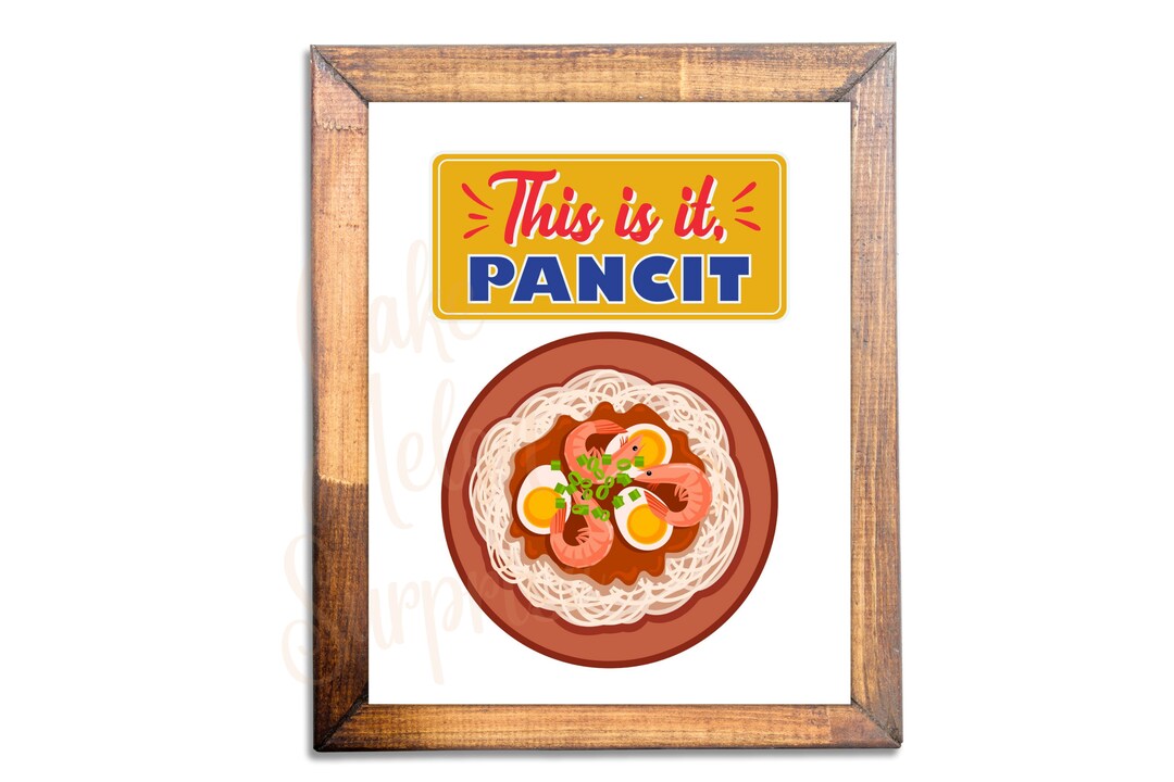 This is It Pancit Funny Filipino Printable Wall Art - Etsy