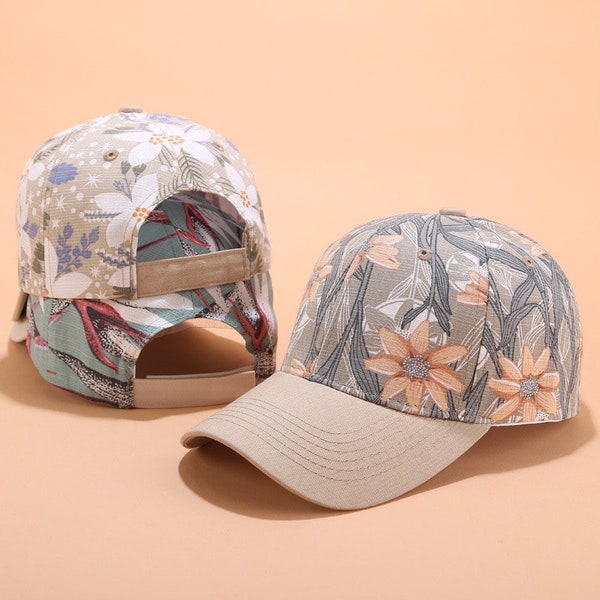 Flower Baseball Cap - Etsy