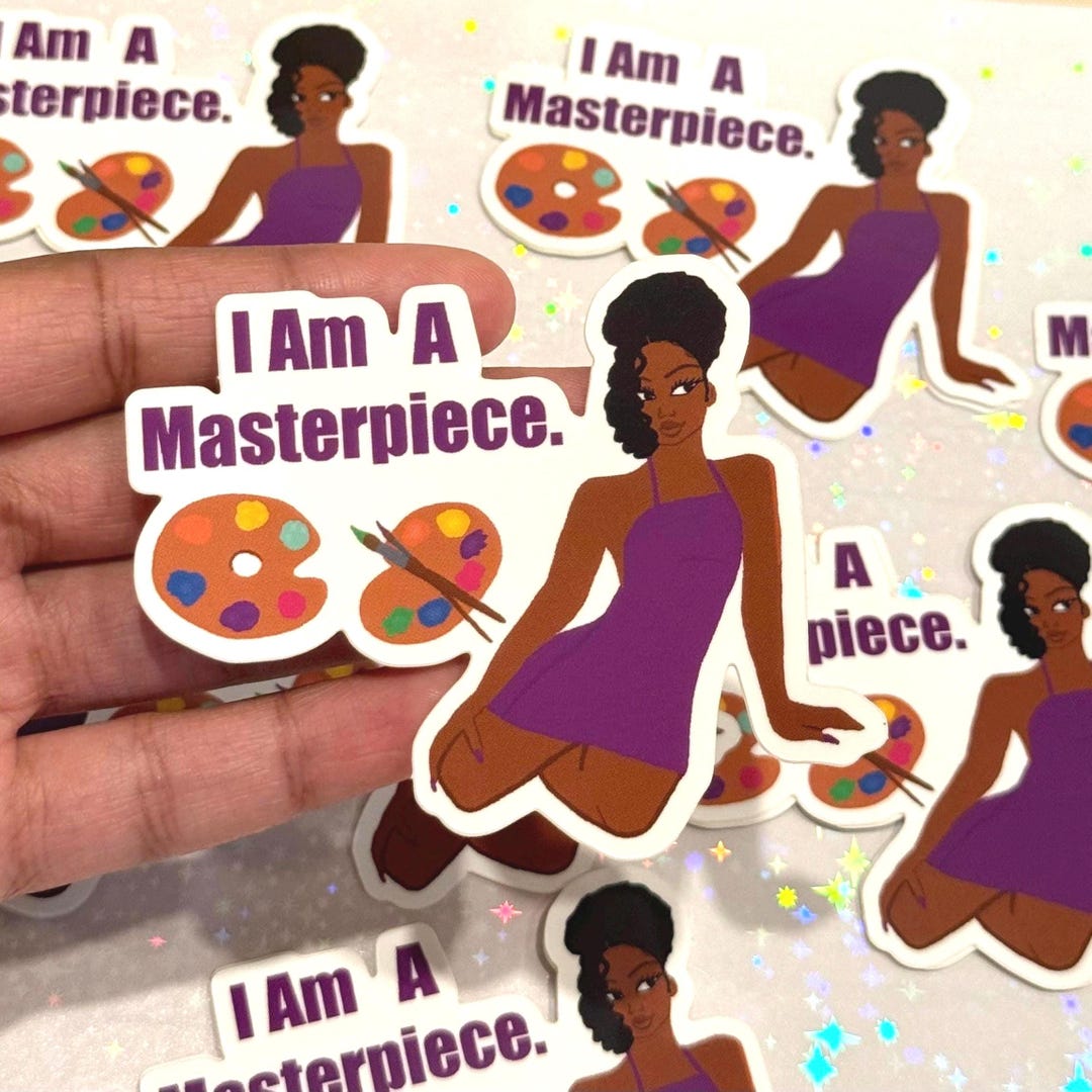 Black Girl Sticker| Vision Board Sticker - Etsy