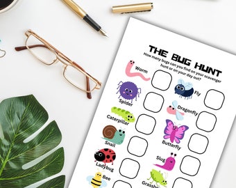 Insect Scavenger Hunt for Kids, Printable Instant Download - Etsy