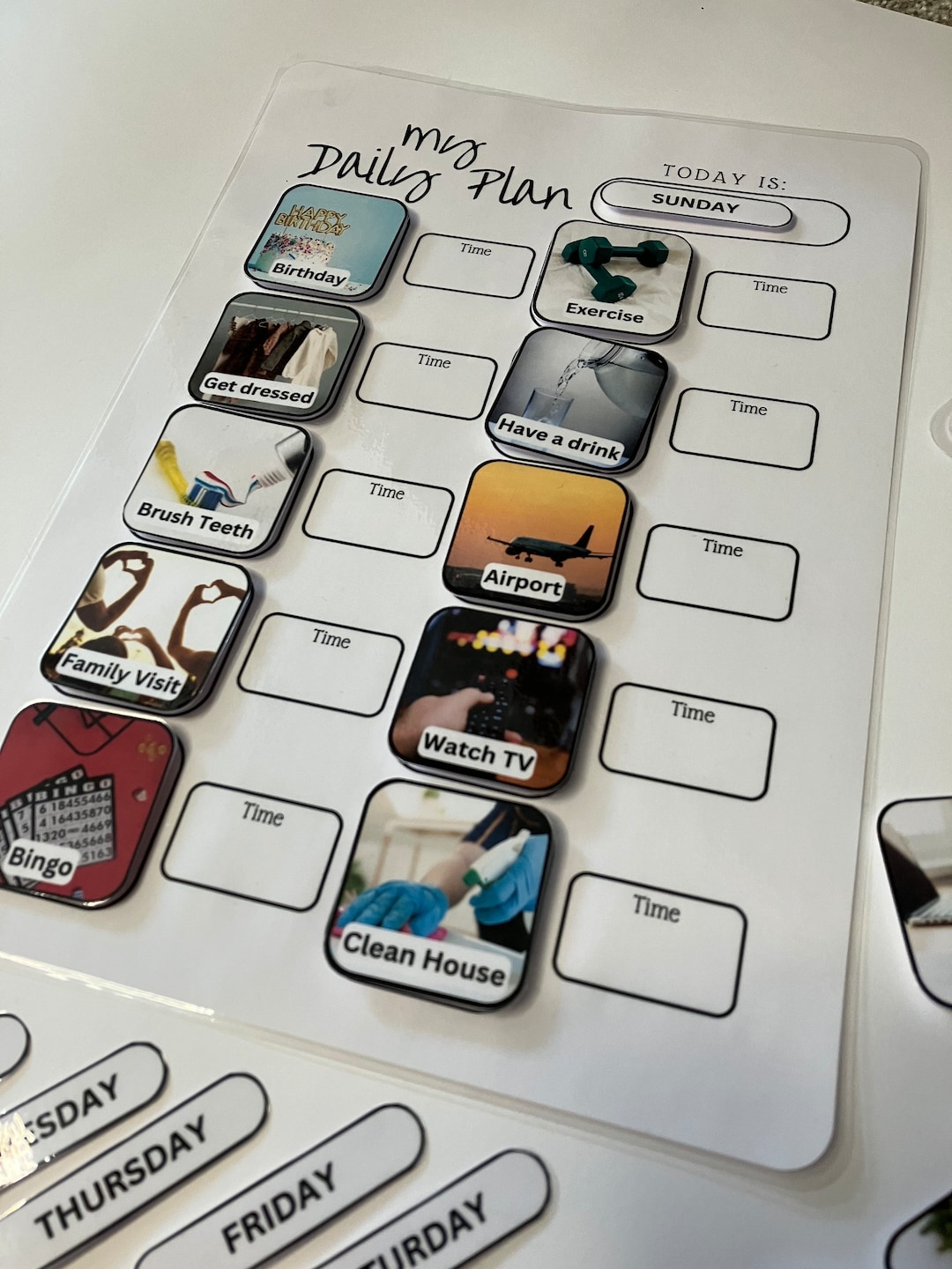 Real Life Visual Calendar | Digital Download | Printable Daily & Weekly ...