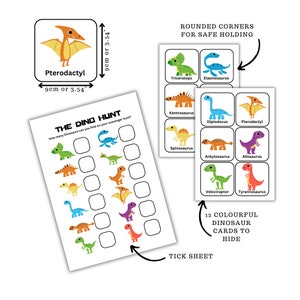 Dinosaur Kids Scavenger Hunt Printable | Fun Dino-themed Party Activity ...