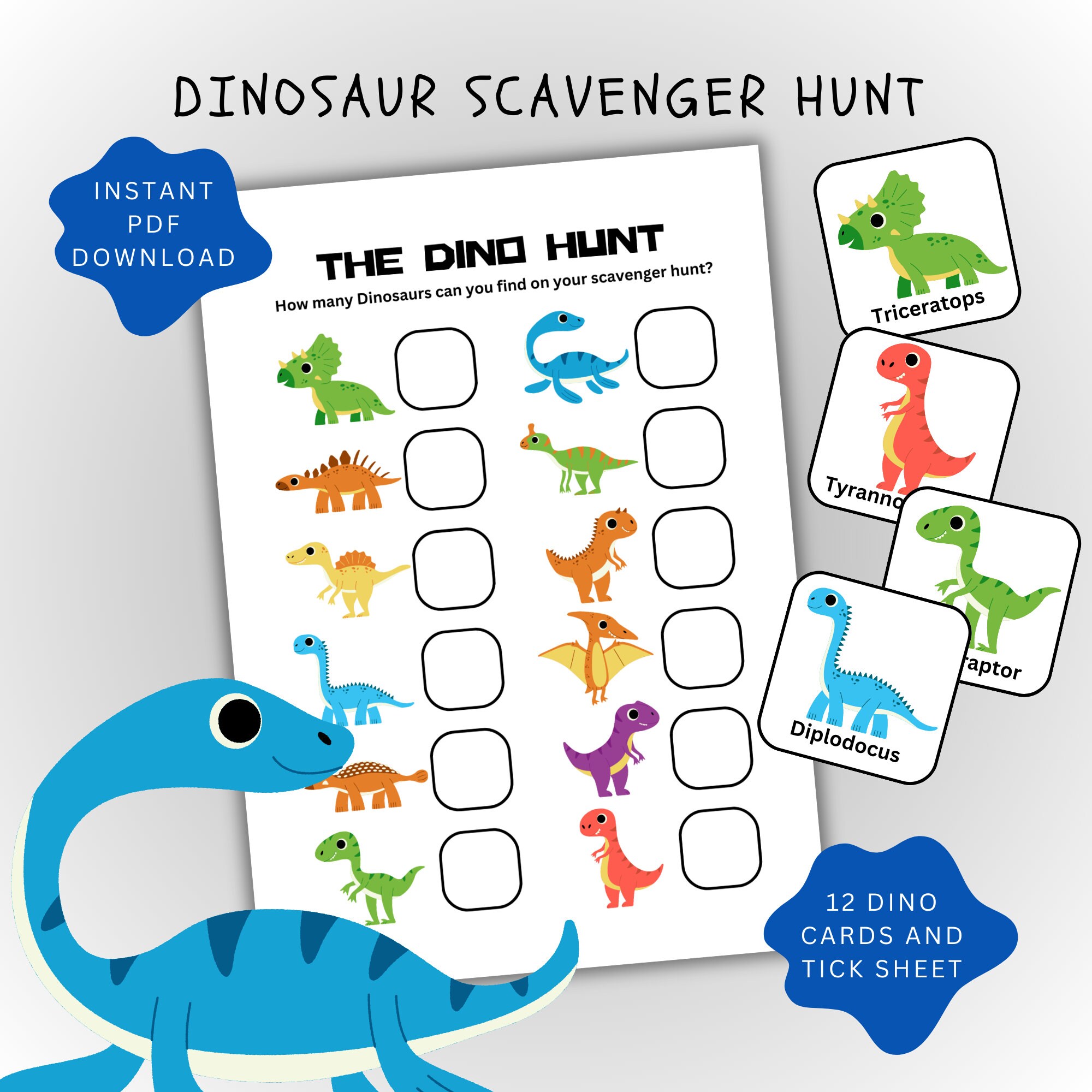 Dinosaur Picture Scavenger Hunt for Kids Birthday Party Game - Etsy