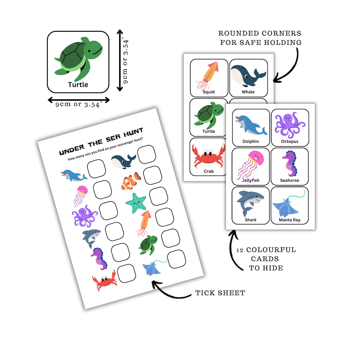 Under the Sea Scavenger Hunt: Ocean Birthday Party Game (PDF) - Etsy