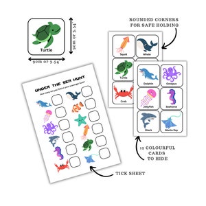 Under the Sea Scavenger Hunt for Kids | Ocean Themed Birthday Party ...