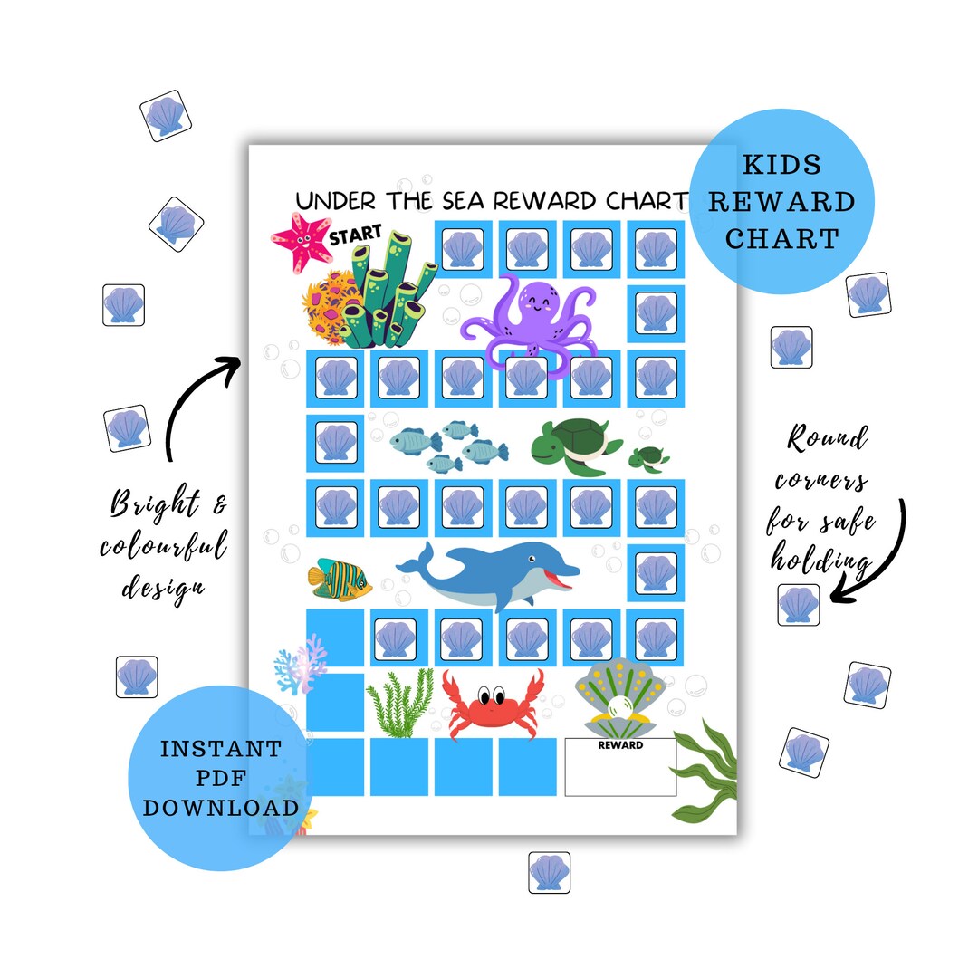 Under the Sea Printable Reward Chart, A Positive Behaviour Chart for ...