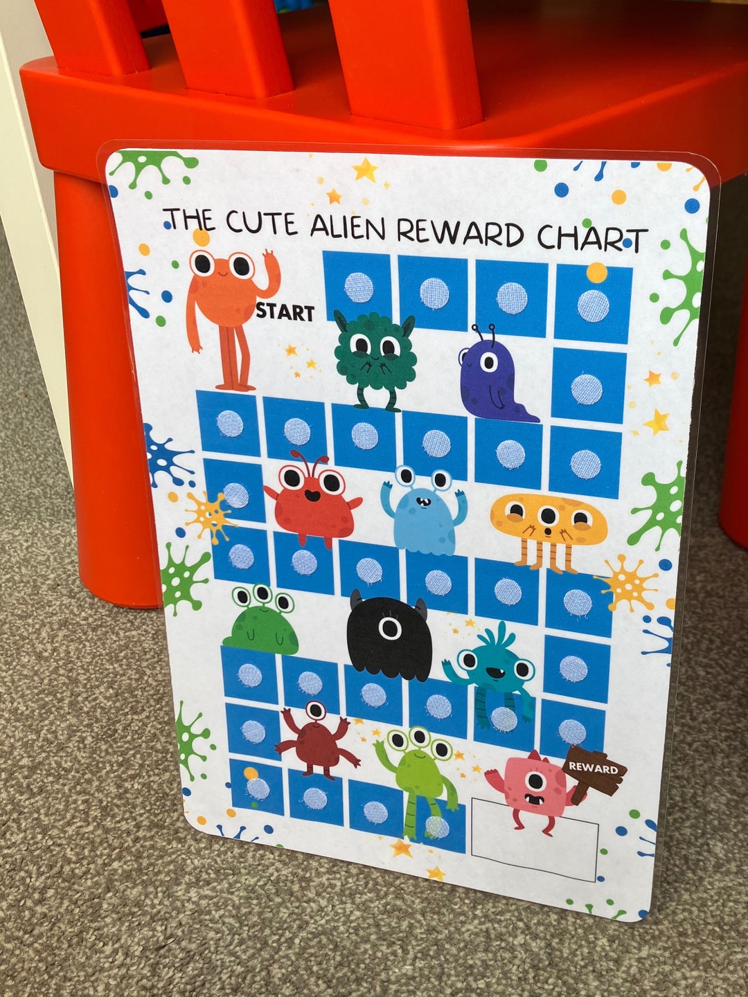 Printable Alien Reward Chart for Kids | Fun Behaviour Tracker | Digital ...