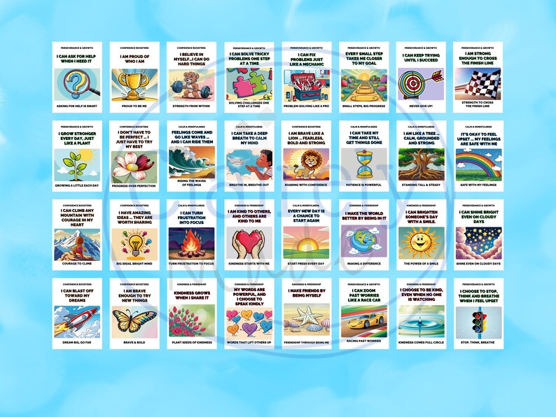Printable Kids’ Affirmation Cards | Positive Mindset & Confidence ...