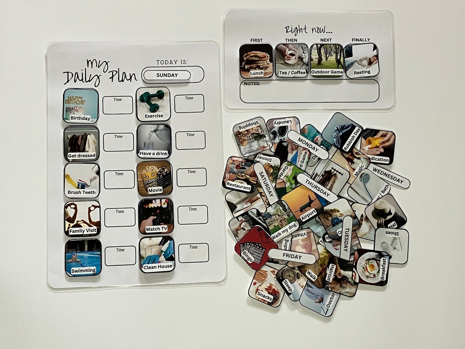 Real Life Visual Calendar | Digital Download | Printable Daily & Weekly ...