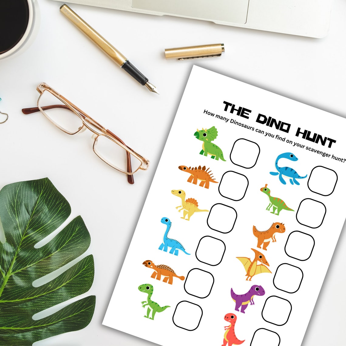 Dinosaur Picture Scavenger Hunt for Kids Birthday Party Game Digital ...