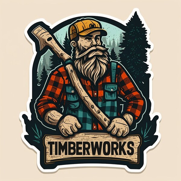 Lumberjack Logo - Etsy