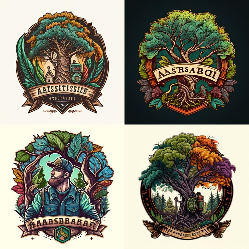 Custom Tree Service Logo Arborist Logo Lawn Care Logo - Etsy