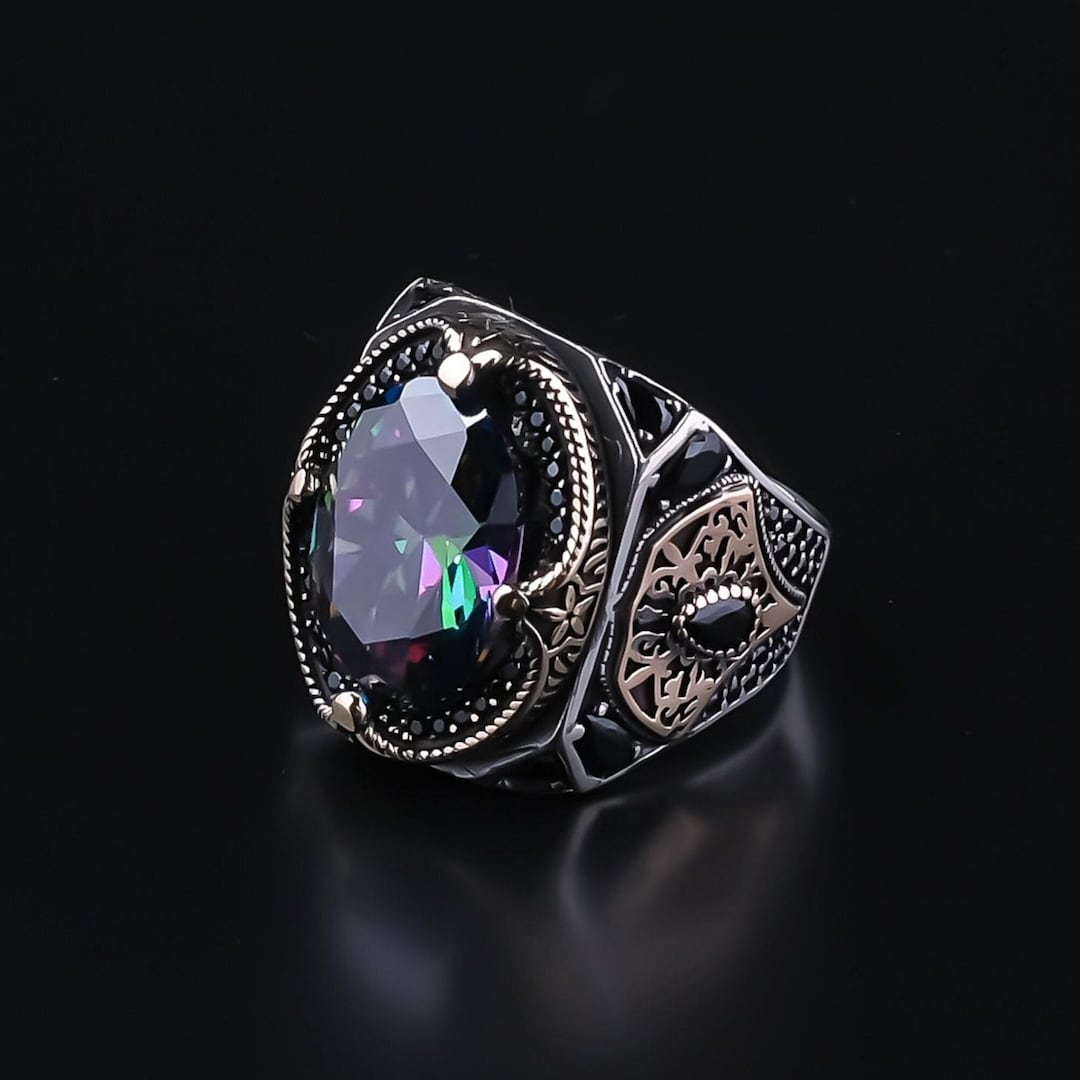 Turkish Men's Ring, 925 Sterling Silver Ring, Turkish Handmade Ring ...