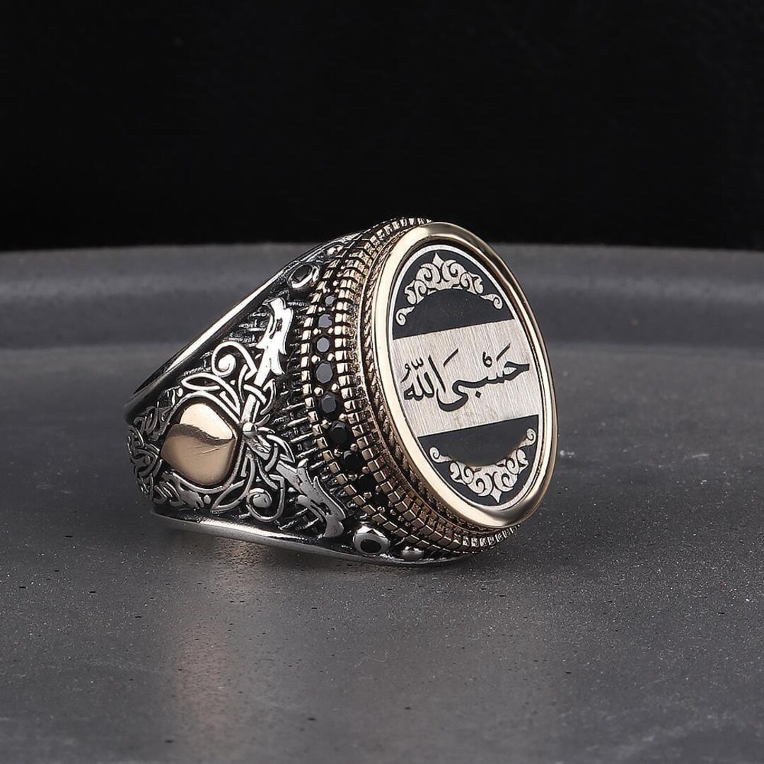 Islamic Sterling 925K Silver Men's Ring,handmade Jewelry Stone,birthday ...