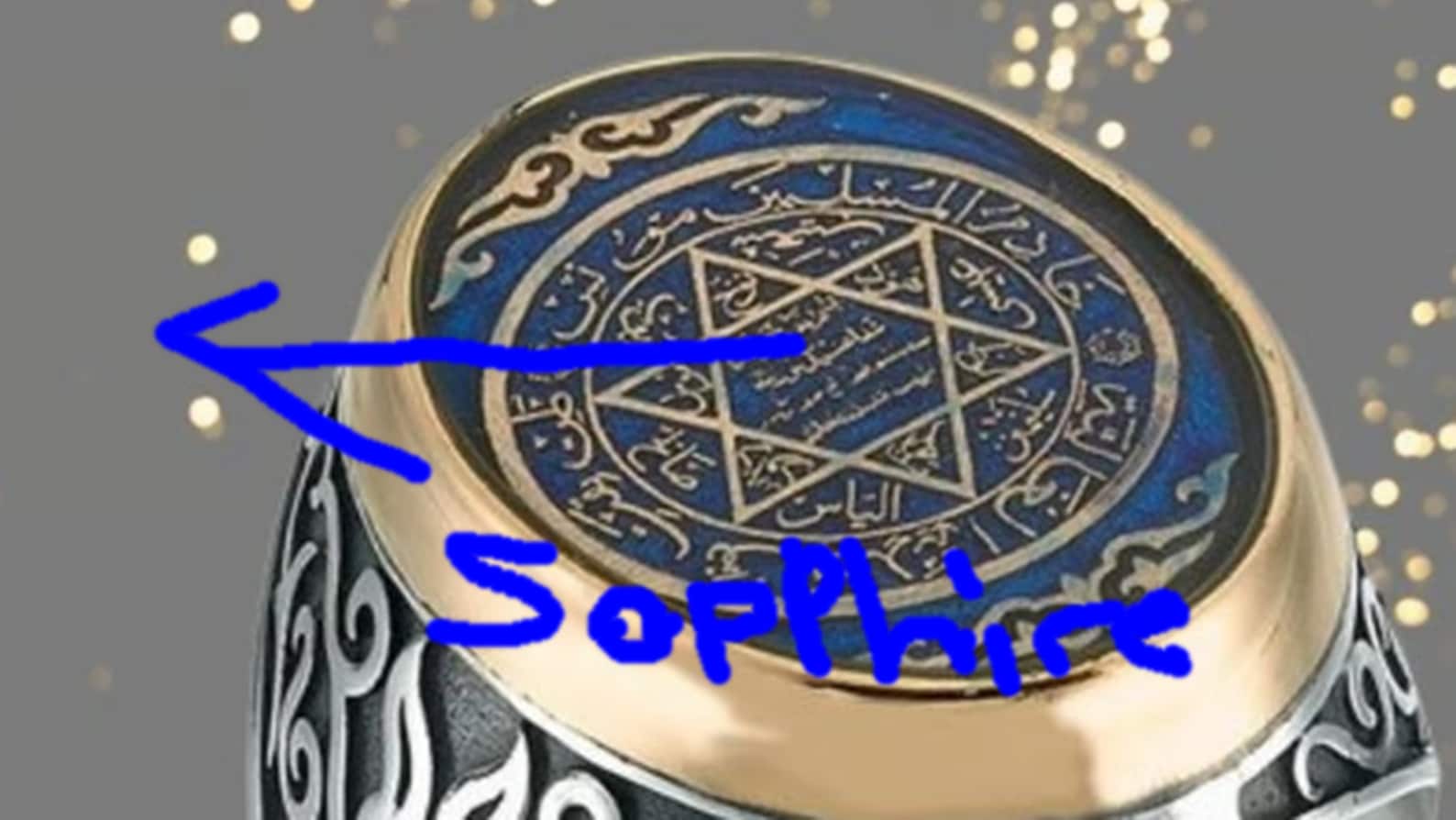 Seal of Solomon Islamic Handmade Jewelry 925 Sterling Silver Mens Ring ...