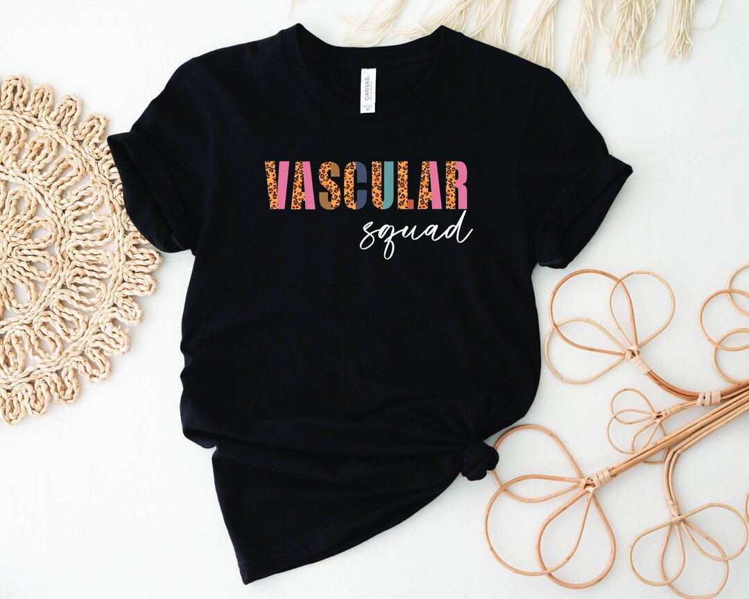 Vascular Squad Shirt, Leopard Print Vascular Squad T-shirt, Vascular ...
