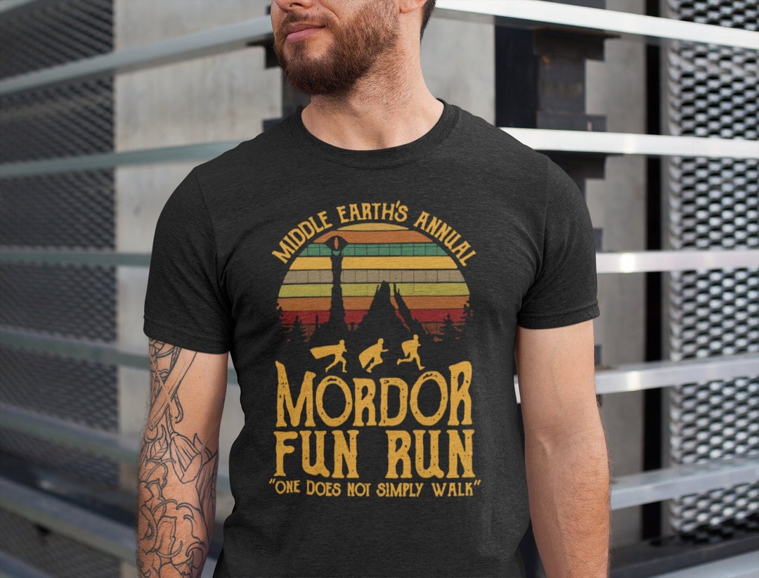 Mordor Fun Run Shirt, Middle Earth's Annual Mordor Fun Run T-shirt, One ...