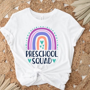 Preschool Teacher Shirt, Preschool Squad Shirt, Back to School T-shirt ...