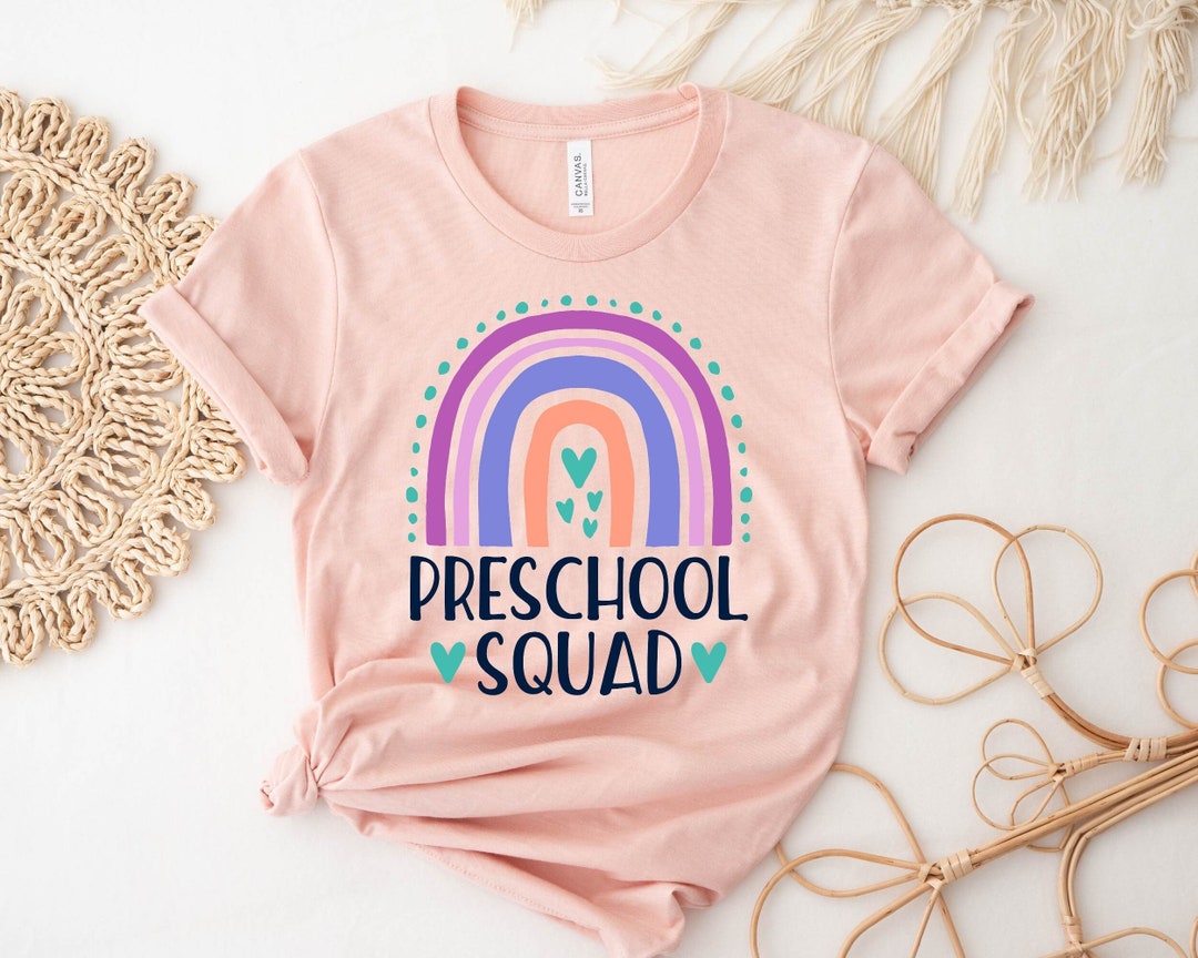 Preschool Teacher Shirt, Preschool Squad Shirt, Back to School T-shirt ...