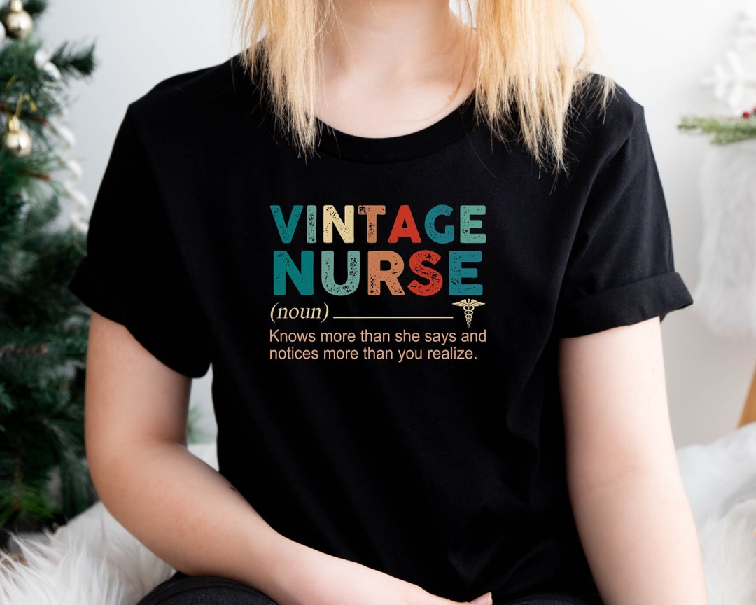 Vintage Nurse Noun Shirt, Vintage Nurse Noun T-shirt, Cute Nurse Tee ...
