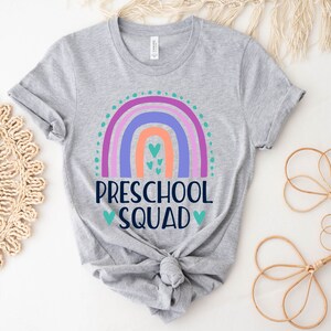 Preschool Teacher Shirt, Preschool Squad Shirt, Back to School T-shirt ...