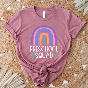 Preschool Teacher Shirt, Preschool Squad Shirt, Back to School T-shirt ...