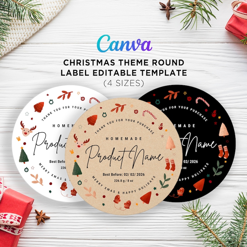 Christmas Round - Etsy