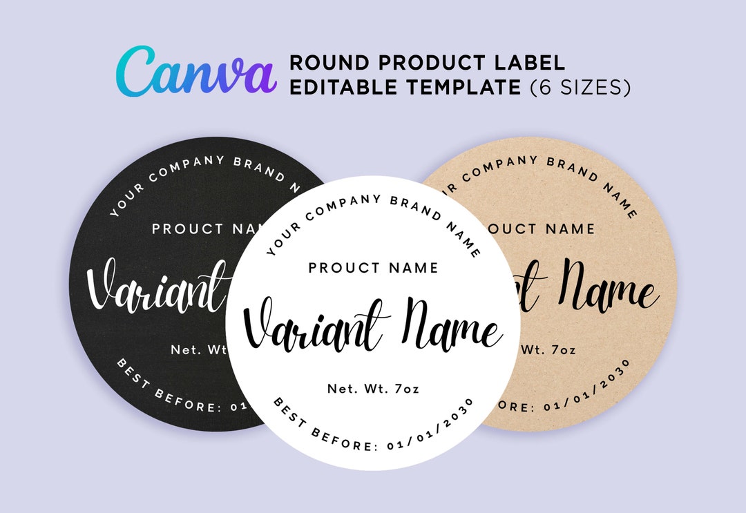 Round Sticker Labels, Round Packaging, Canning Jar Label, Rustic Label ...