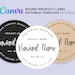 Round Sticker Labels, Round Packaging, Canning Jar Label, Rustic Label ...