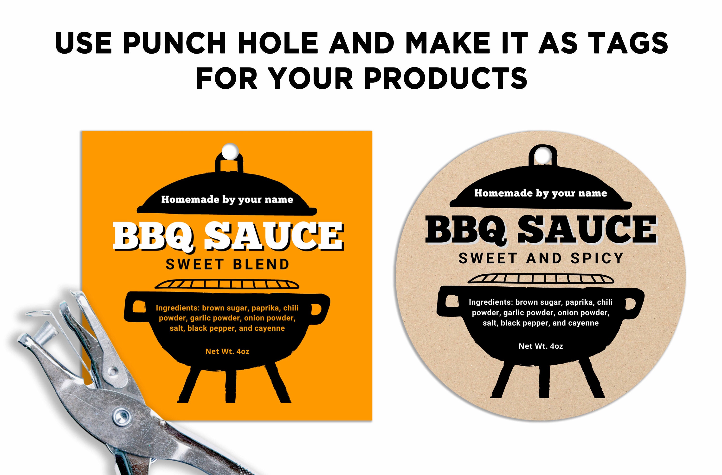 Bbq Sauce Label Template