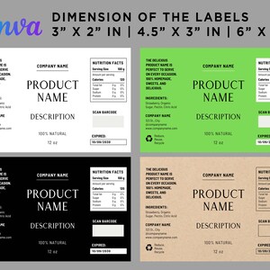 Rectangle Food Label, Rectangle Pouch Packaging Label, Rectangle Labels ...