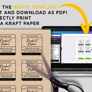 Square Labels for Homemade Products, Jar Square Labels, Product Square ...