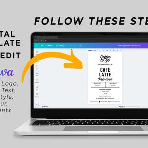 Coffee Bottle Labels, Iced Coffee Labels, Cafe Latte Labels, Cold Brew ...