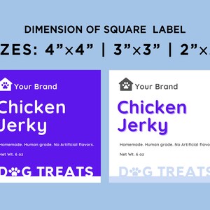 Printable Dog Food Labels, Dog Treats Packaging Labels, Dog Treats ...
