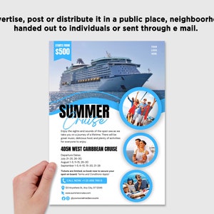 Caribbean Cruise Flyer, Summer Cruise Flyer, Royal Caribbean Cruise ...