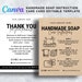 Handmade Soap Care Card, Handmade Soap Care Instructions, How to Use ...