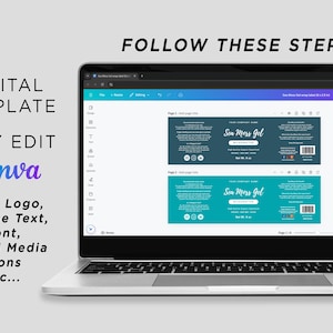 Printable Sea Moss Labels, Seamoss Label Template, Sea Moss Gel Labels ...