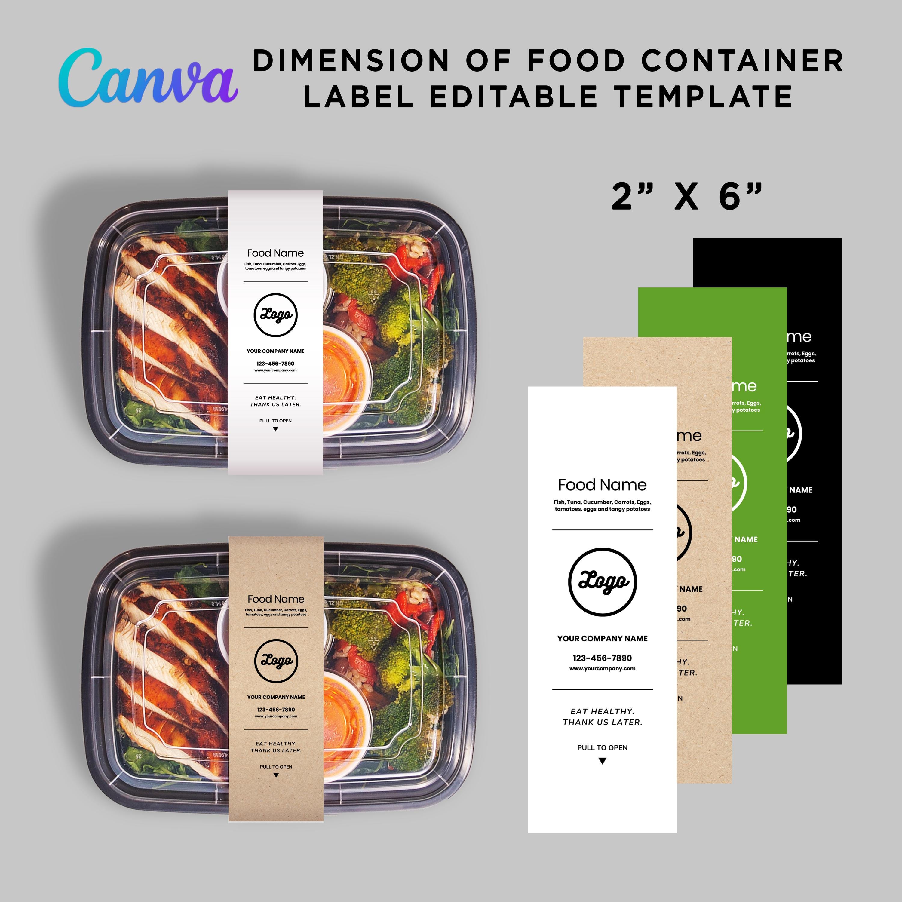 Food Labels, Food Packaging Labels, Food Container Labels, Fresh Salad ...