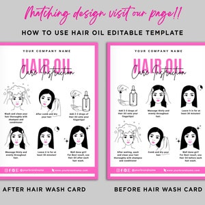 Printable Hair Oil Labels Hair Dropper Hair Growth Oil - Etsy